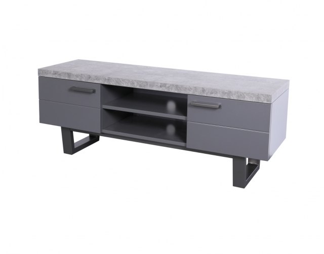 Forge Stone Effect TV Unit Stone Effect | Furniture World